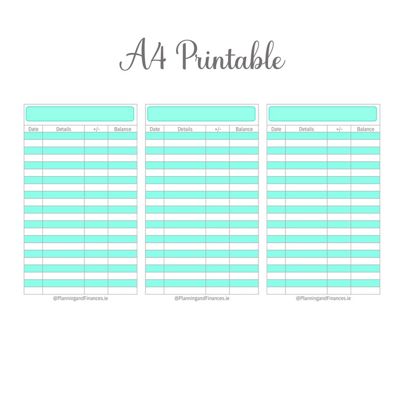 Cash Envelope Tracker - Instant Download - Expense Tracker - Savings ...