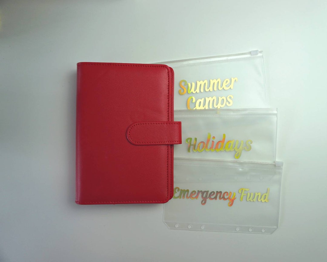 Red CASH ENVELOPES Binder| Cash Wallets| Budget Binder| Savings Binder ...