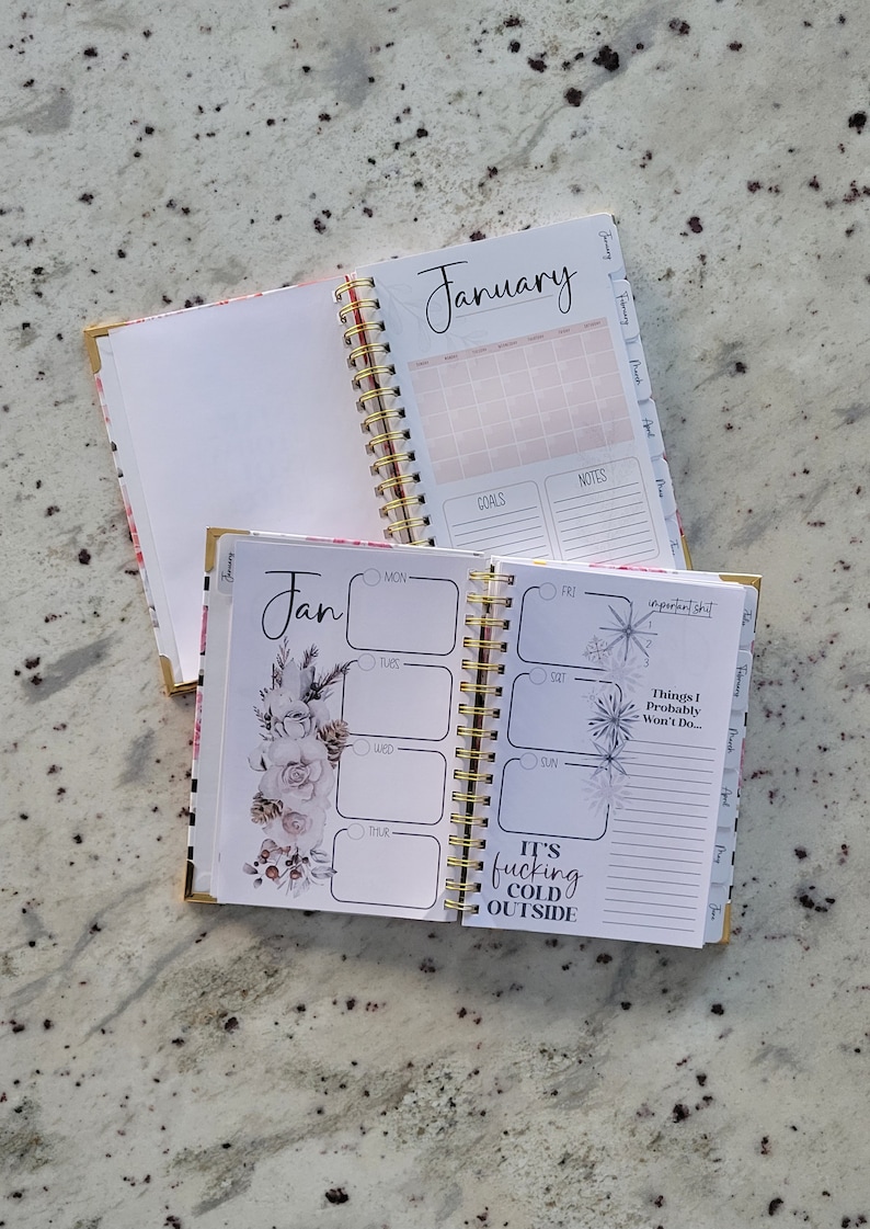 Undated Sweary Planner | Undated Planner | Funny Planner | Physical ...