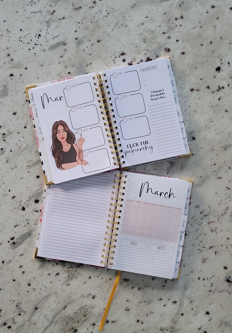 Undated Sweary Planner | Undated Planner | Funny Planner | Physical ...