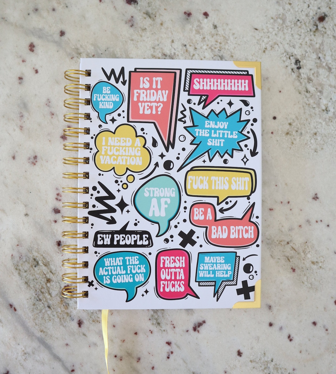 Affirmations Sweary Planner | Undated Planner | Funny Planner ...