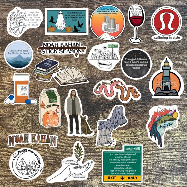 Noah Kahan Stick Season Stickers - Etsy