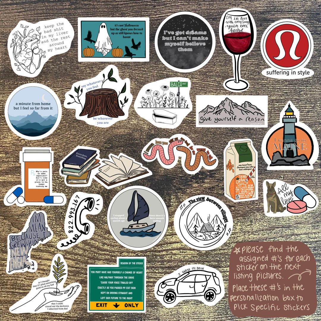 Noah Kahan INSPIRED Stickers/noah Kahan INSPIRED Merch/ Noah Kahan ...