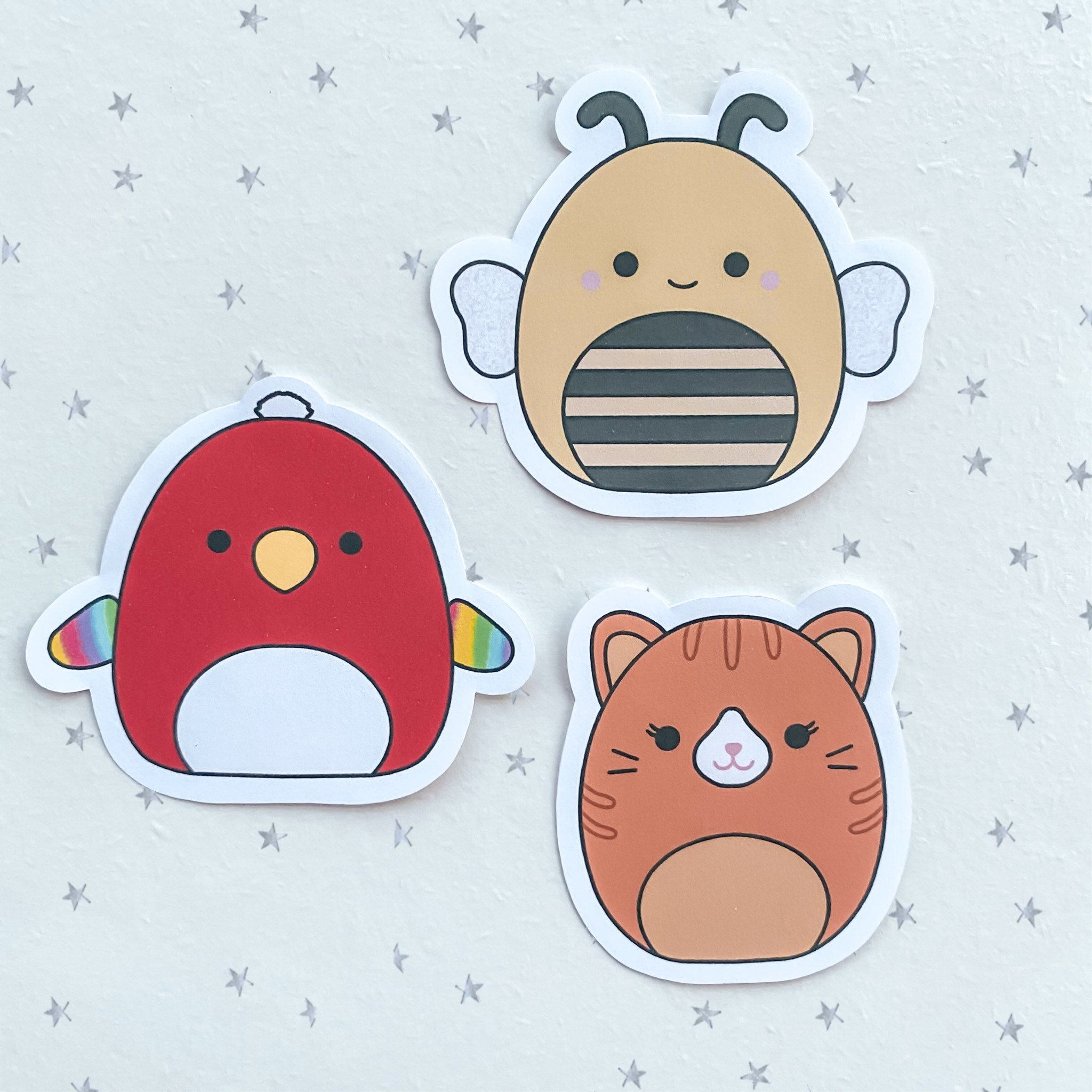 Squishmallow Rainbow Stickers / Sticker Pack / Cute Sticker / - Etsy México