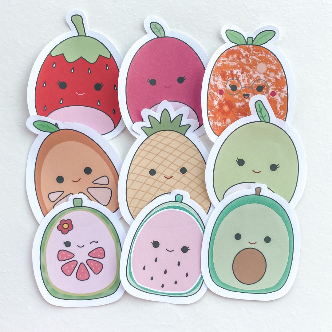 Squishmallow Fruits Stickers | Sticker Pack | Cute Sticker | Scarlet ...