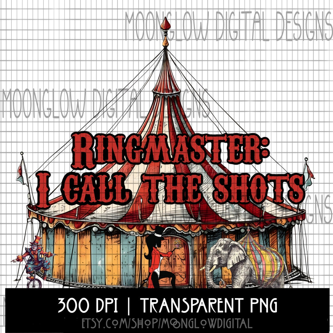 Ringmaster Png File for Sublimation and Dtf - Etsy