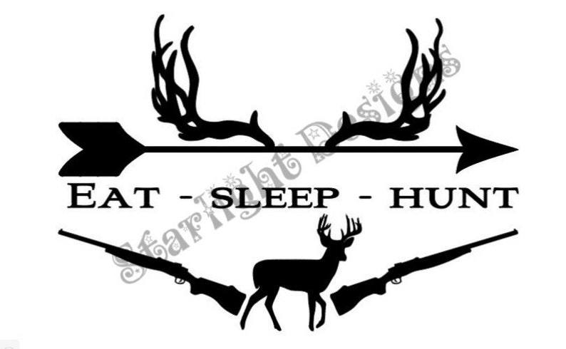 Eat Sleep Hunt Cut File for Cricut Cameo and Brother Scan N Cut - Etsy