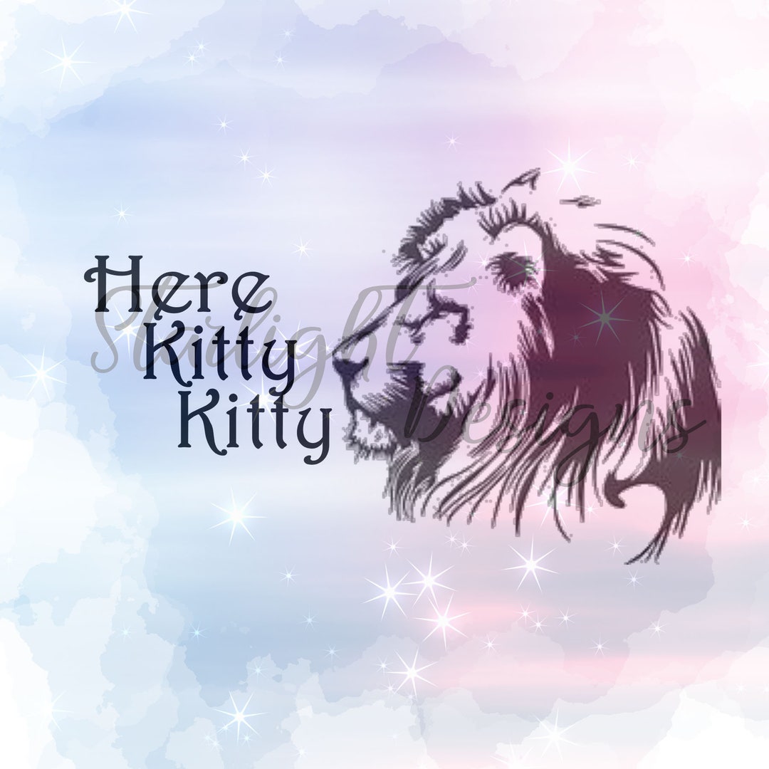 Here Kitty Kitty Cut File Svg Png Jpg for Cricut and Cameo - Etsy