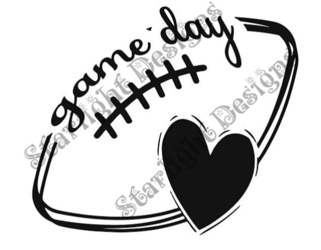 Game Day Football Cut File for Cricut Cameo and Brother Scan N Cut - Etsy
