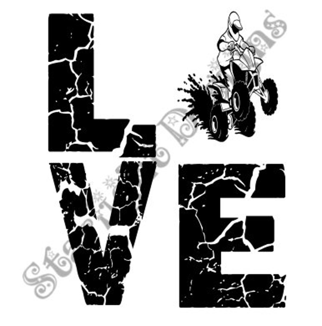 Quad Love Cut File for Cricut and Cameo - Etsy