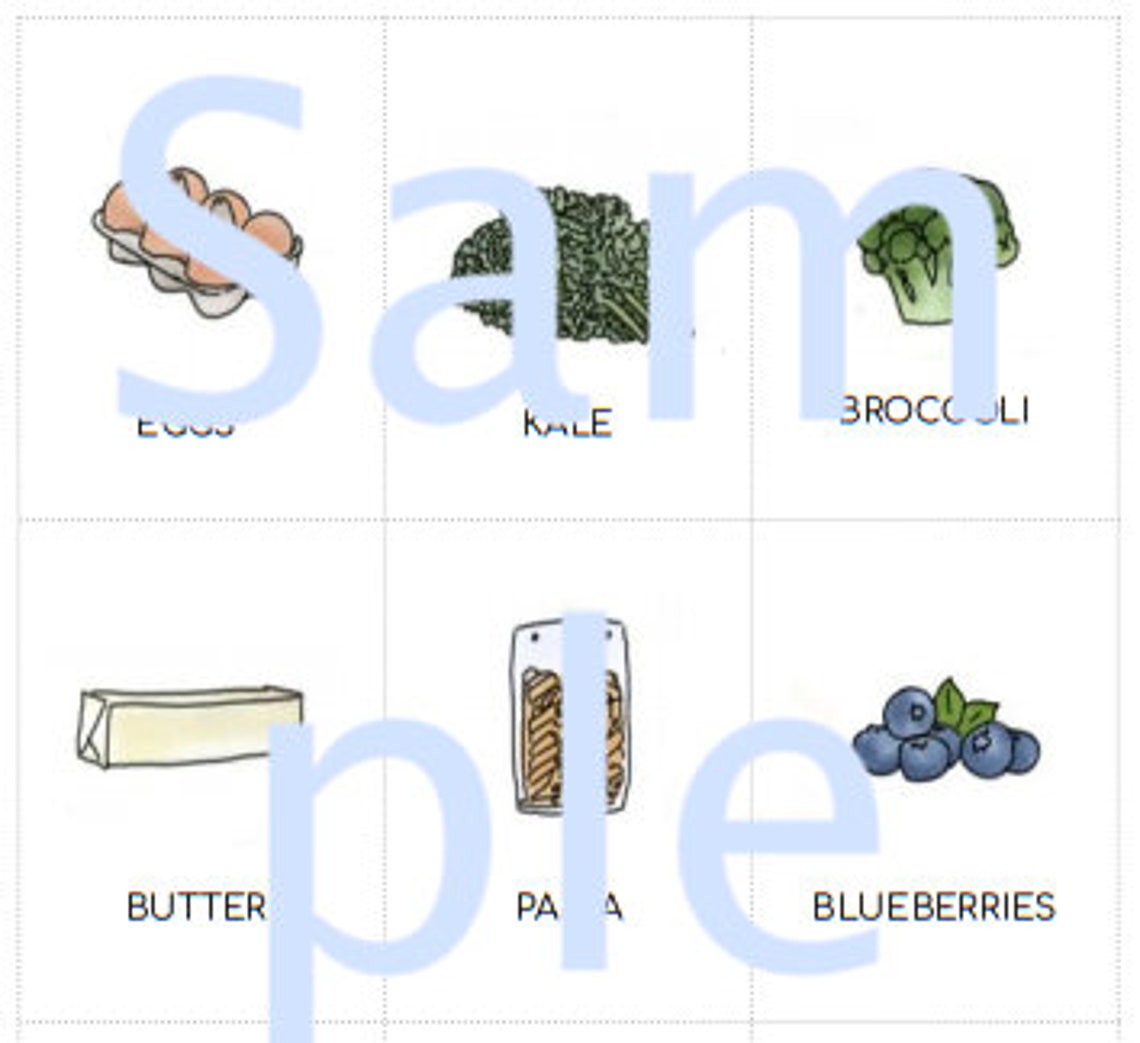 Deck of 48 Printable Cards | Food Groups | Memory | Go Shopping ...