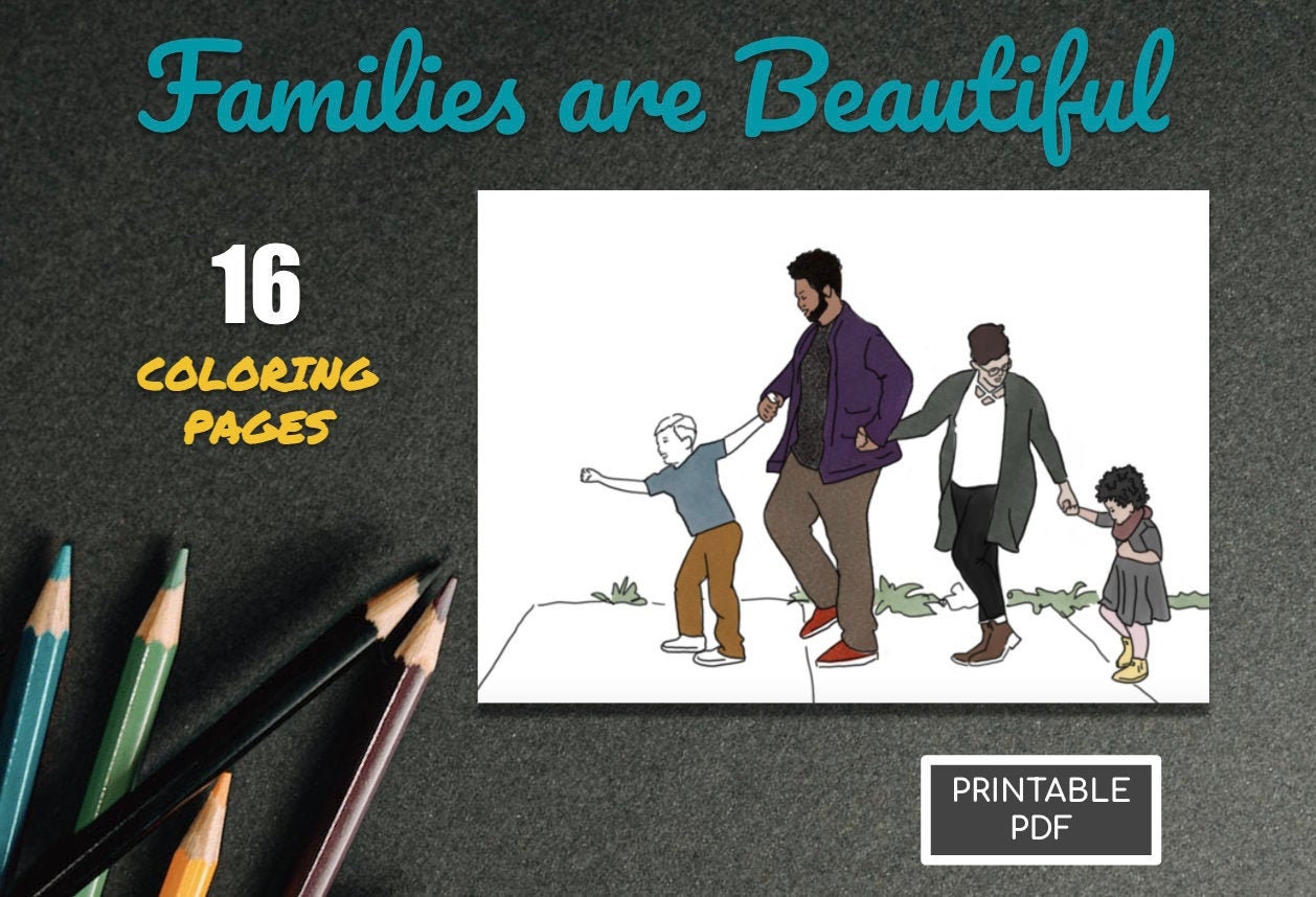 16 Coloring Pages | for Children and Adults | Diversity | Anti-racist ...