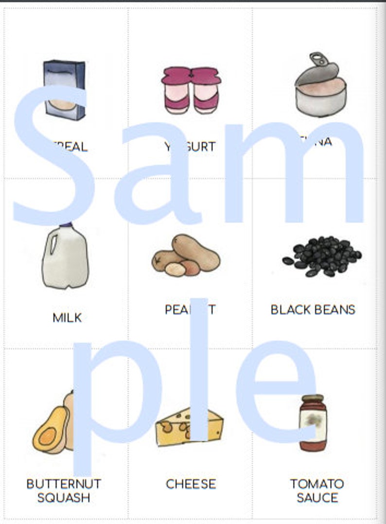 Deck of 48 Printable Cards | Food Groups | Memory | Go Shopping ...