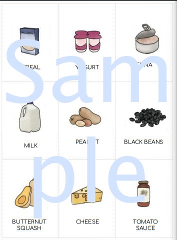 Deck of 48 Printable Cards | Food Groups | Memory | Go Shopping ...