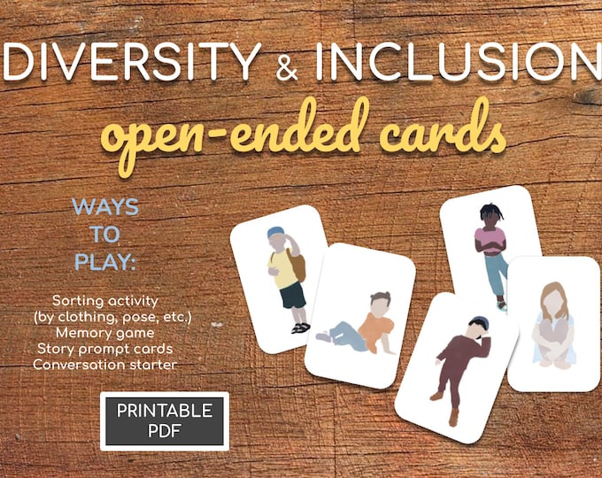 DIVERSITY & INCLUSION Open-ended Cards | Memory Game | Sorting Activity ...