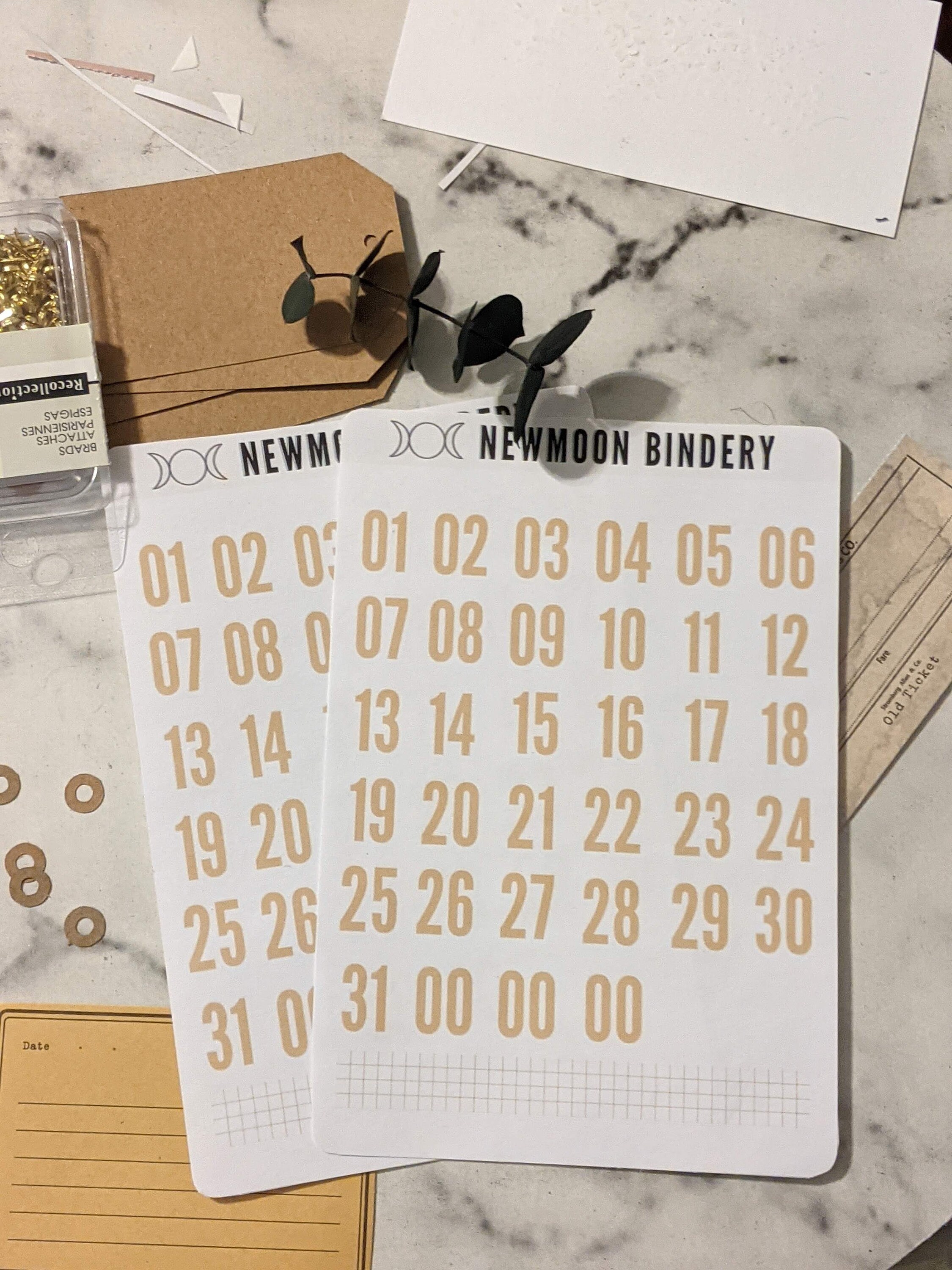 Numbers sticker sheet stationary sticker sheet aesthetic | Etsy