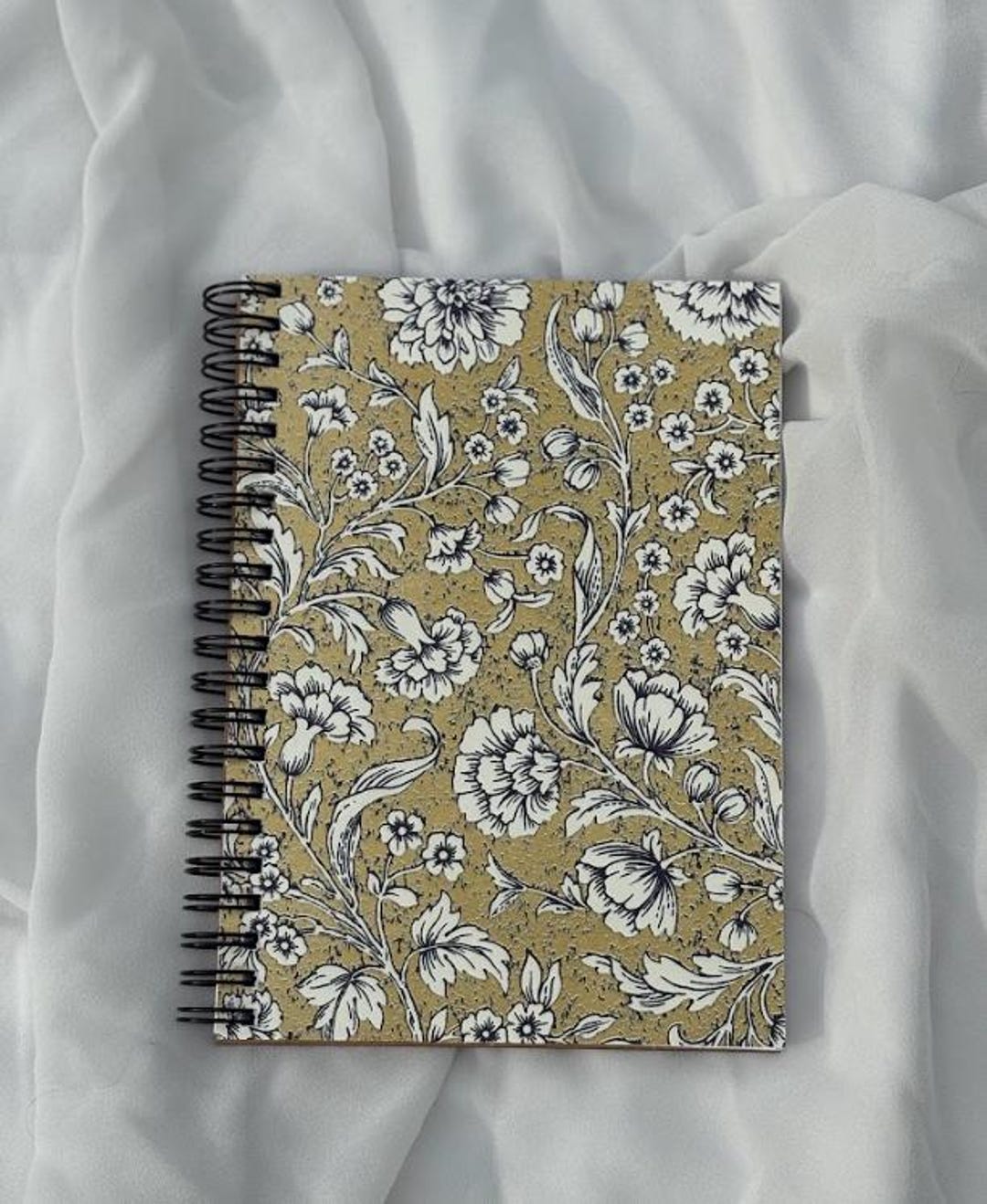 Handmade Recycled Lined Journal – 5x7 Eco-friendly Spiral Notebook – 50 ...
