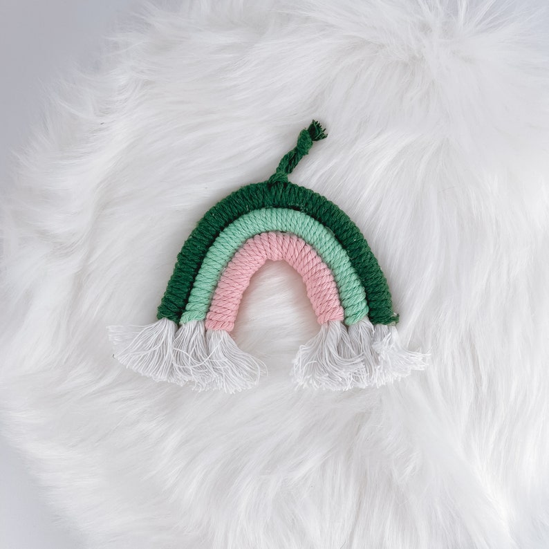 DIY Mini Macrame Rainbow Kit Do It Yourself Craft Kit DIY - Etsy