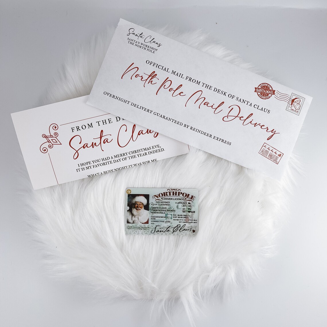 Santa's License + Letter | Lost Driving License + Poem | Santa Lost ID ...