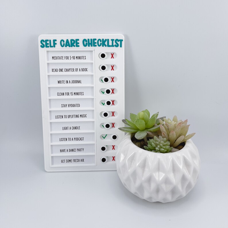 Self Care Checklist | Interactive Checklist | Self Care Reminders ...