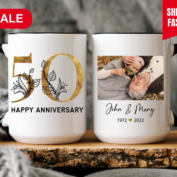 50th Anniversary Mug - Etsy