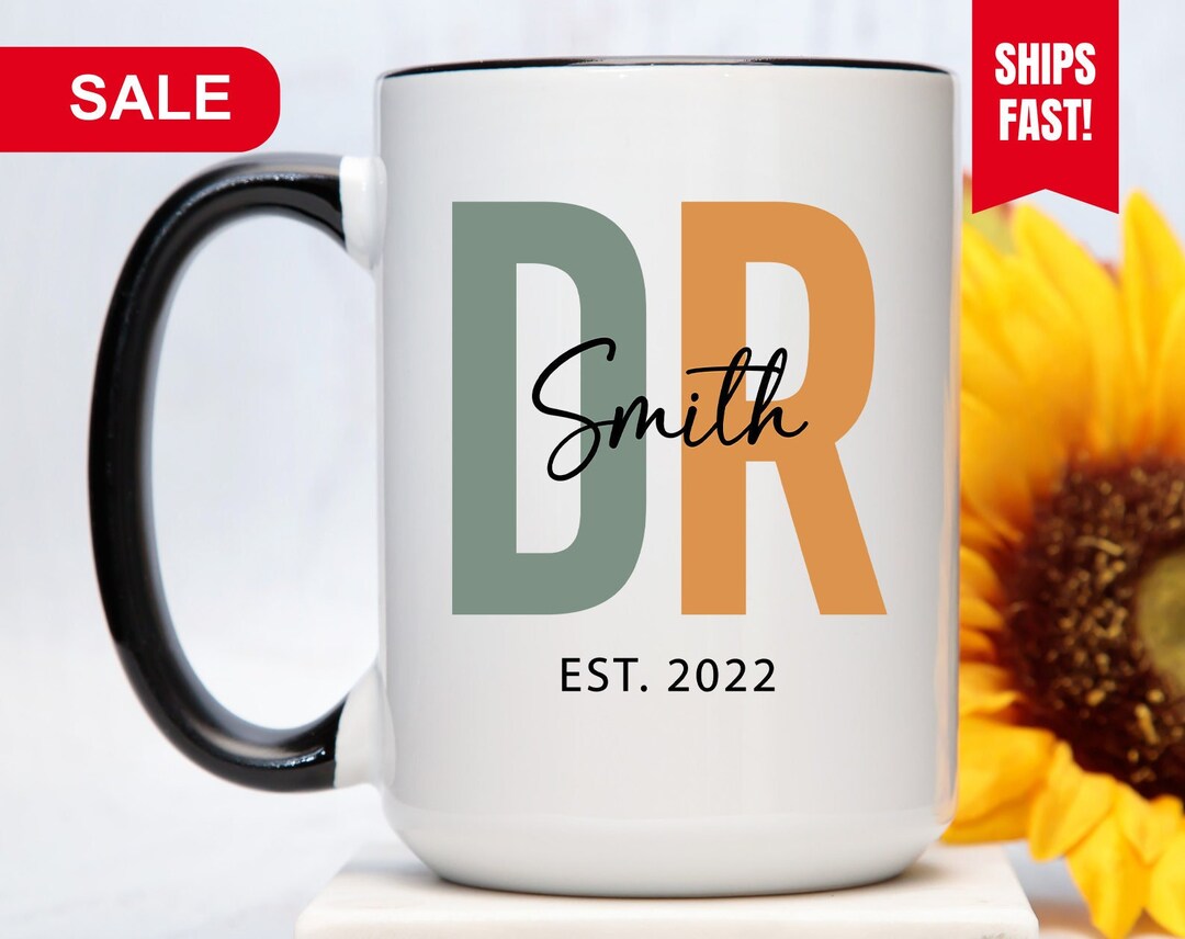 Personalized DR Mug, DR Gift, Custom DR Mug, Dr Coffee Cup, Gift for Dr ...