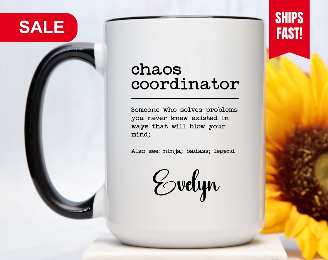 Chaos Coordinator Definition Mug, Chaos Coordinator Cup, Chaos ...