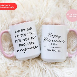 Personalized Retirement Coffee Mug, Happy Retirement Cup,custom ...