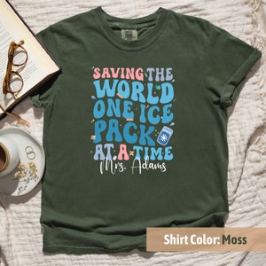 Saving the World One Ice Pack at A Time Shirt, Personalized School ...