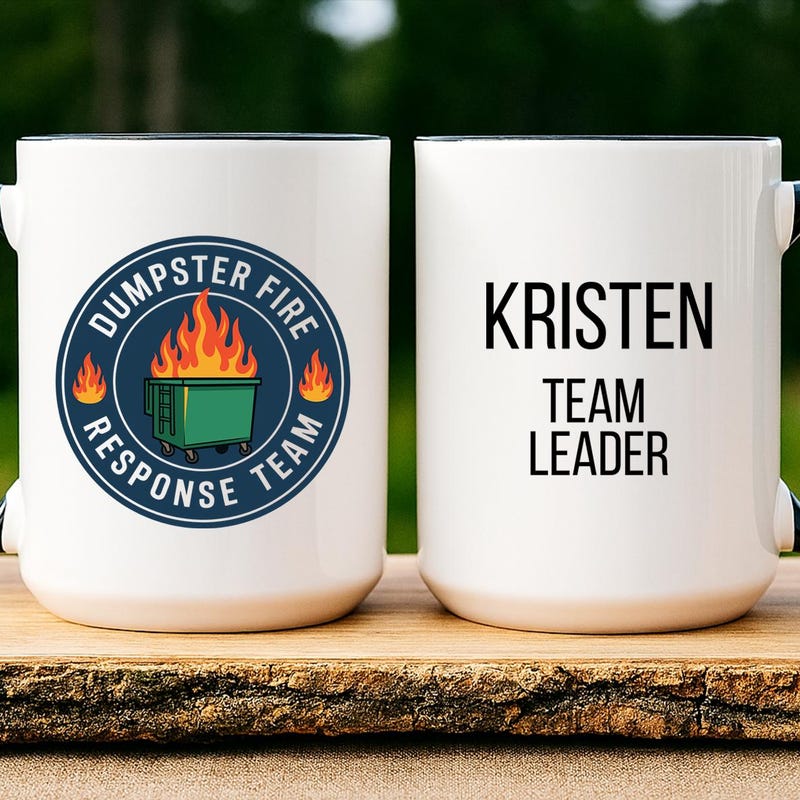 Custom Dumpster Fire Mug - Etsy
