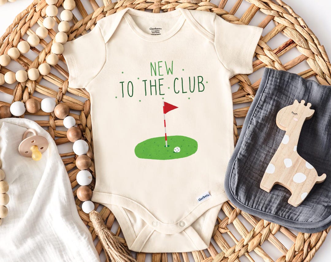 Golf Onsie for Babies, New to the Club Onsie, Golf Baby Gift (SC ...
