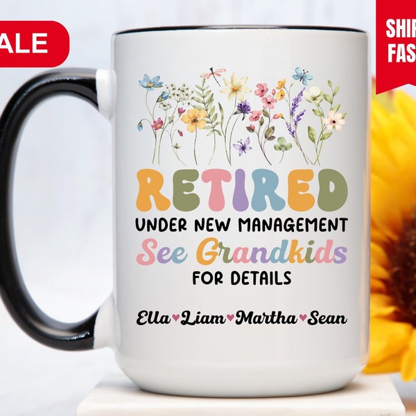 Retirement Mug Under New Management - Etsy