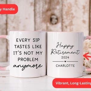 Personalized Retirement Coffee Mug, Happy Retirement Cup,custom ...