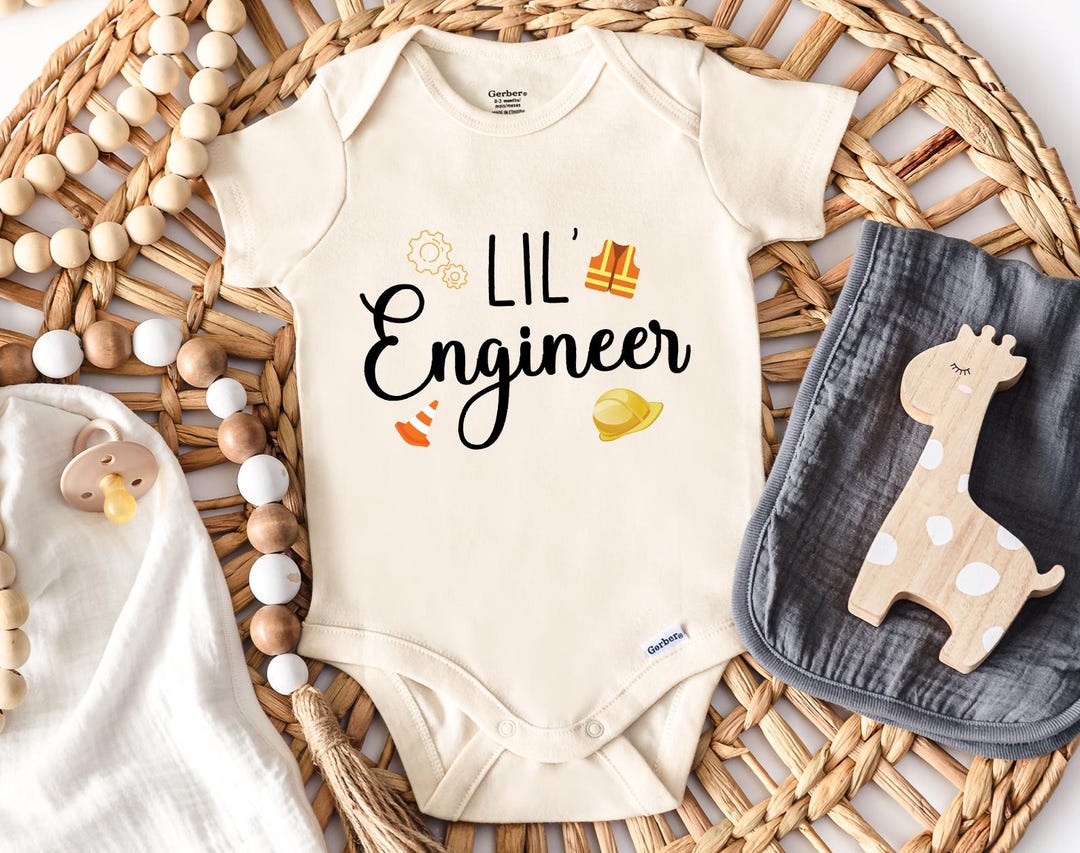 Little Engineer Onesie®, Future Engineer Baby Onesie®, Hard Hat & Tools ...