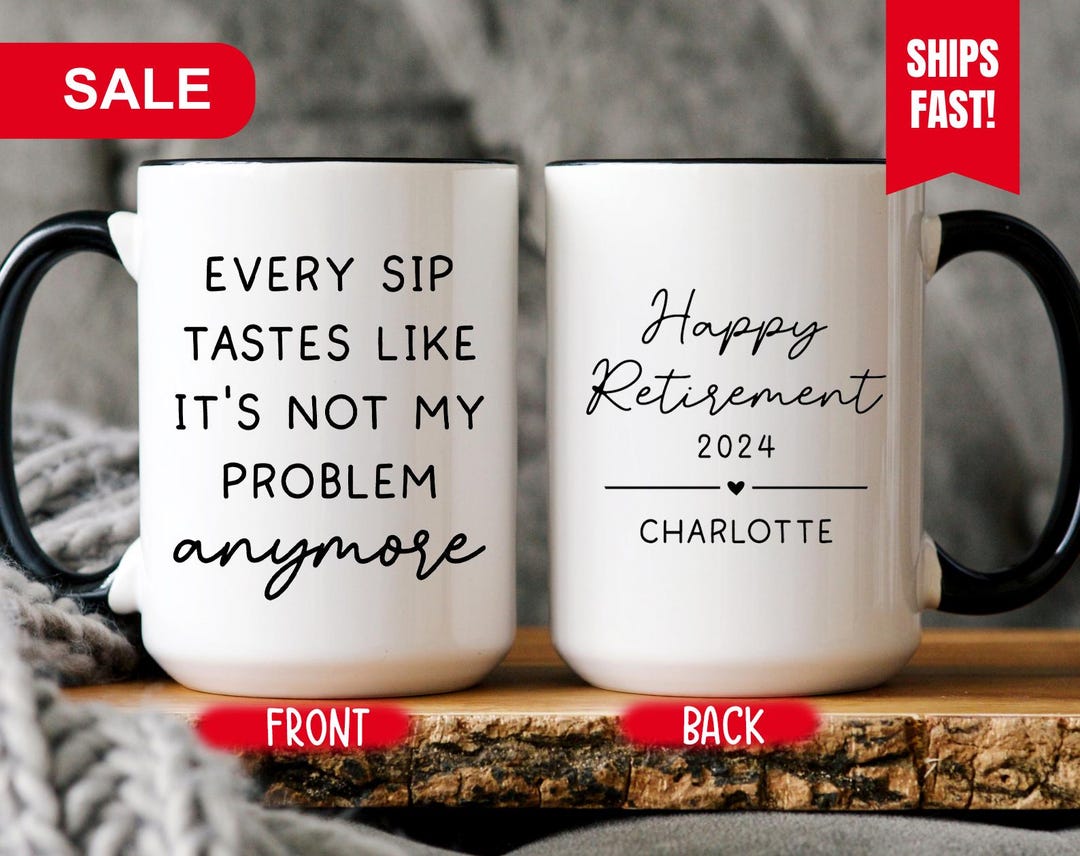 Personalized Retirement Coffee Mug, Happy Retirement Cup,custom ...
