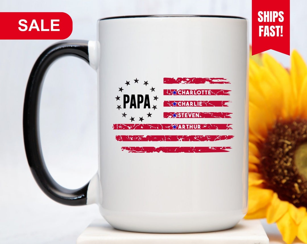 Papa Mug Personalized, Papa Gift, Papa Cup, Papa Coffee Mug, Papa ...