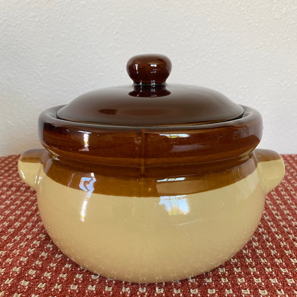 Stoneware Bean Pot - Etsy