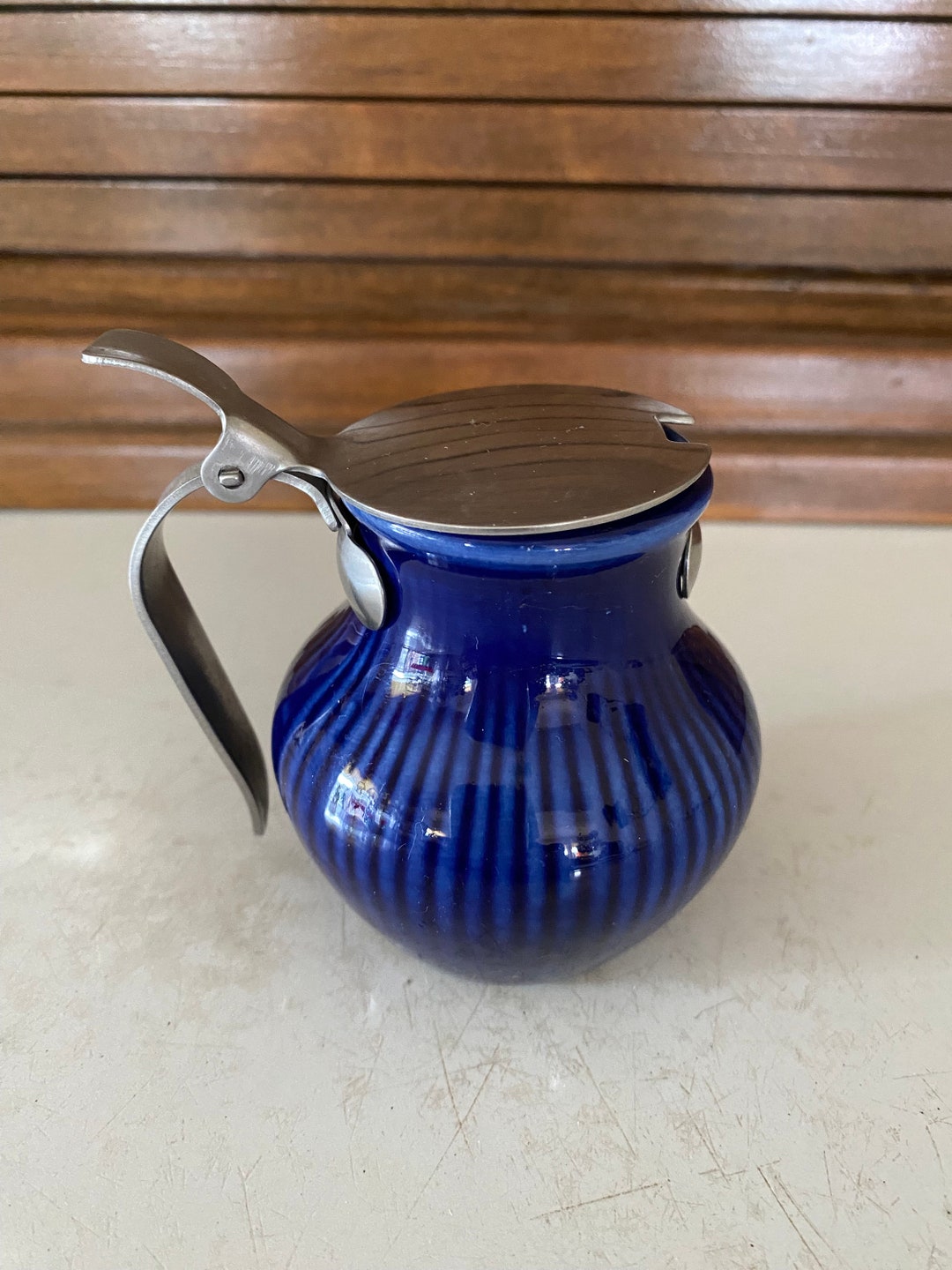 Swedish Rorstrand Blue Pottery Pot 672 With Steel Lid - Etsy