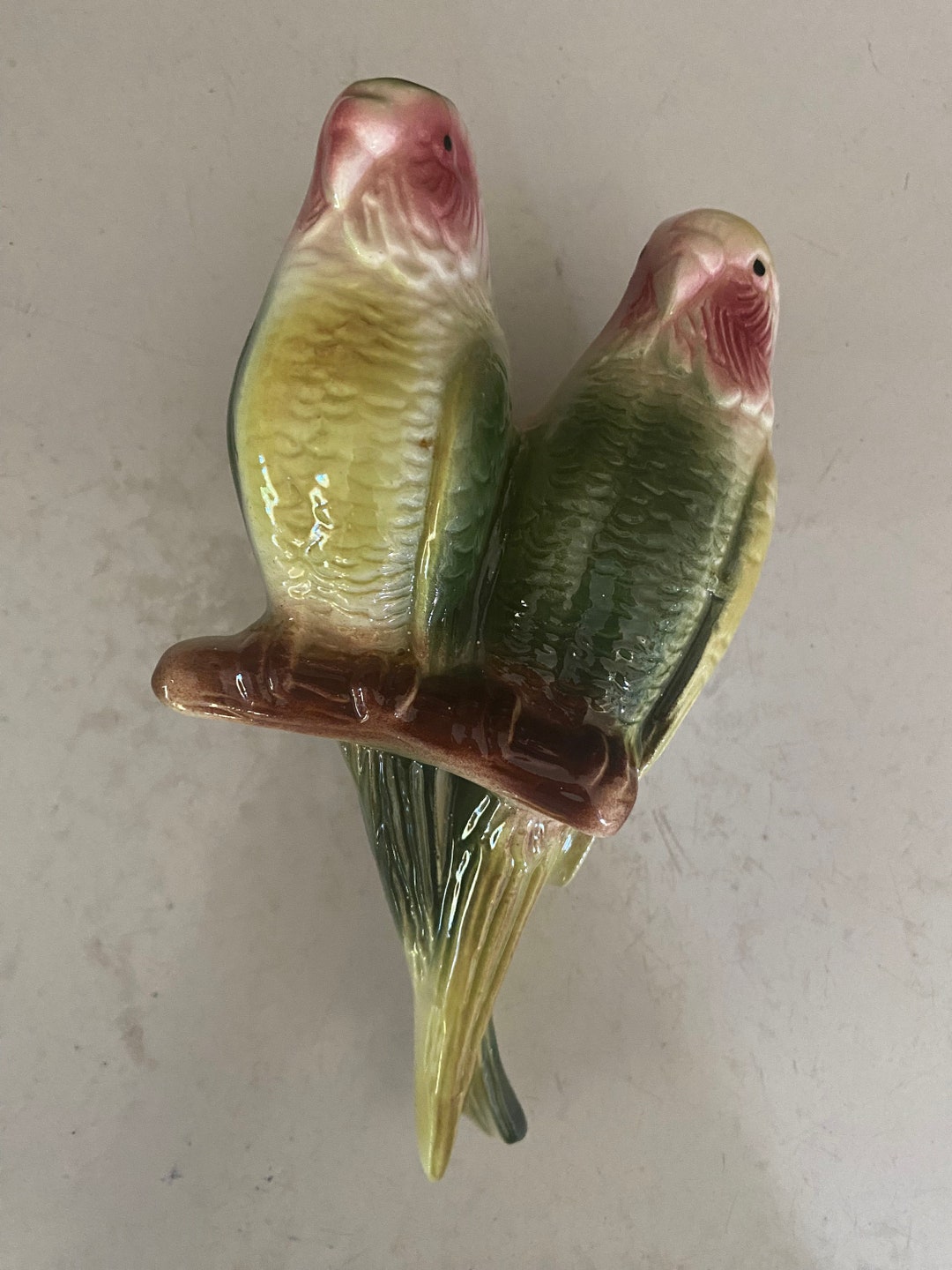 Royal Copley Parakeets Love Birds Wall Pocket Vase - Etsy