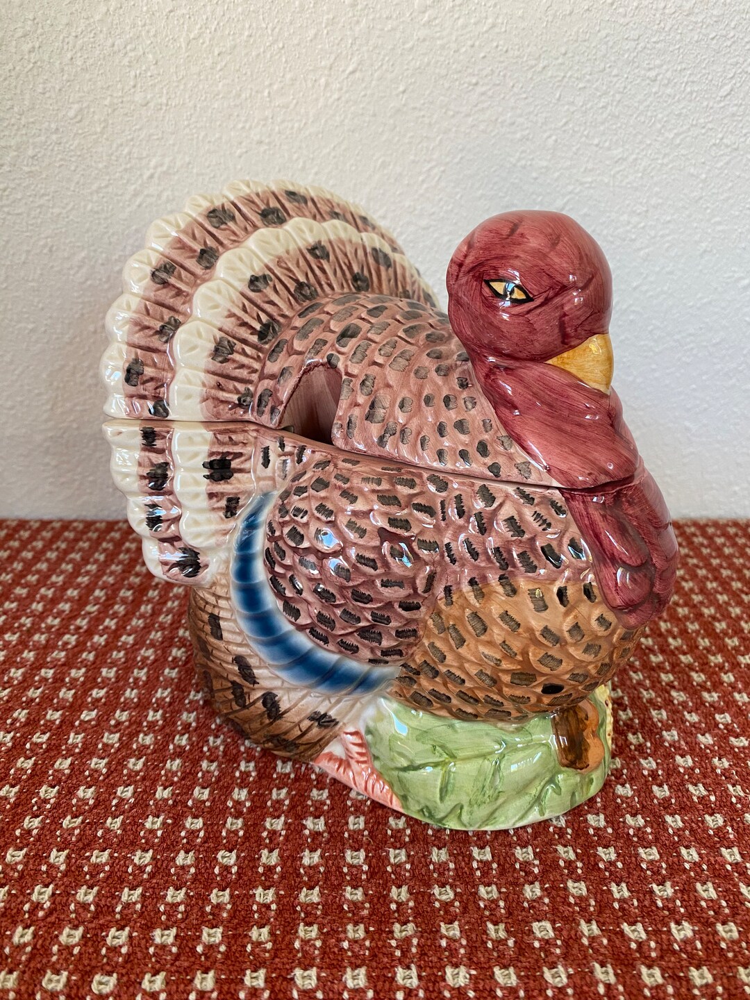Colorful Turkey 2 Piece Tureen Serving Set - Etsy