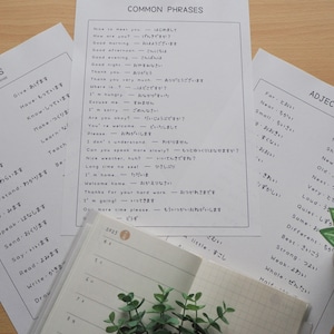 Learn Japanese Language Set | Vocabulary, Nouns, Adjectives, Flashcards ...