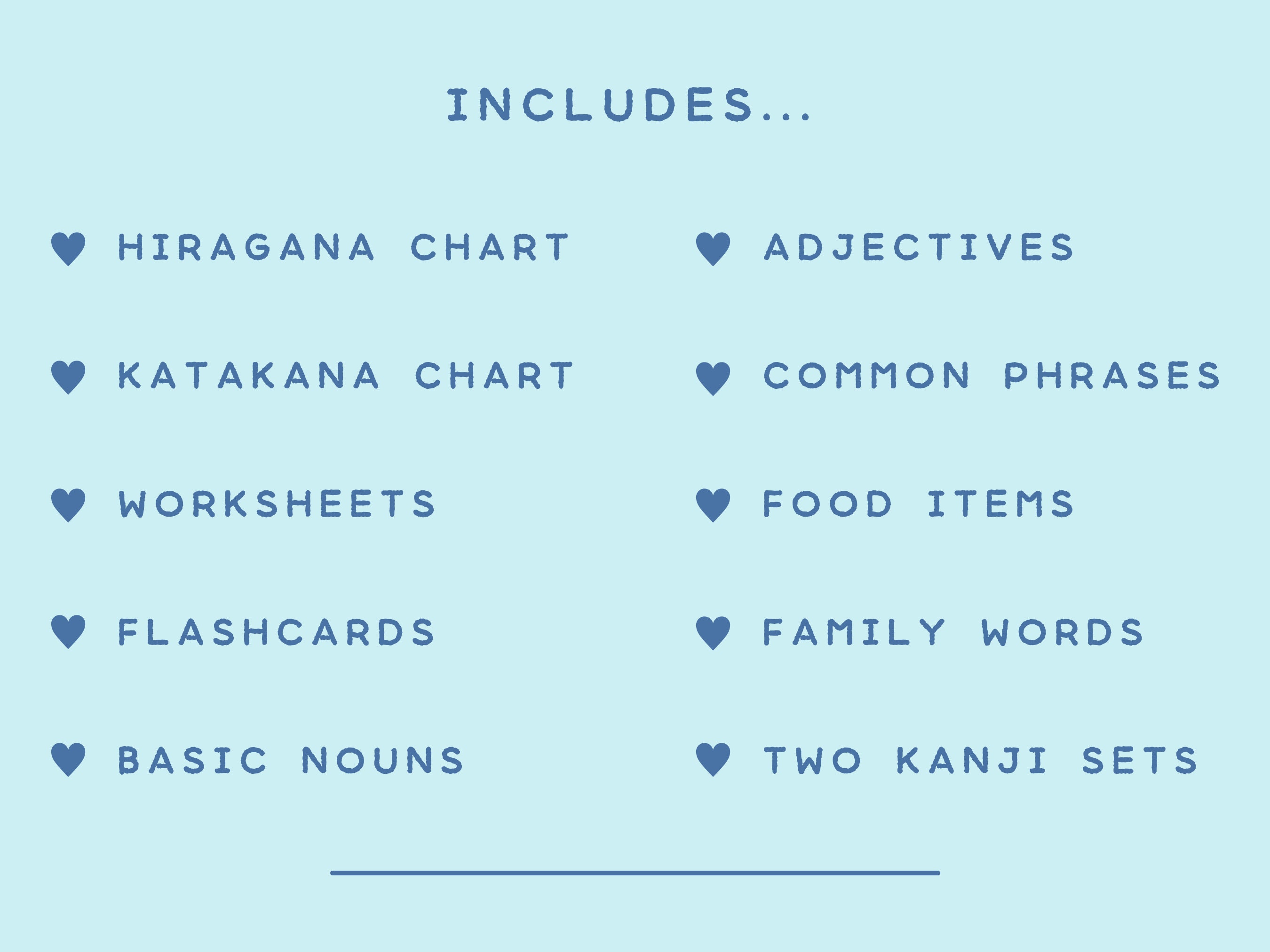 Learn Japanese Language Set Vocabulary Nouns Adjectives - Etsy