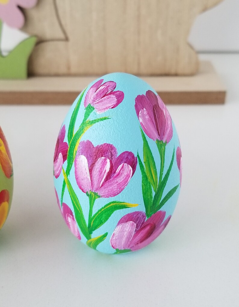 Home Décor Ornaments Easter Chick Hand Painted Easter Eggs Set Made in Canada Home & Living etna ...
