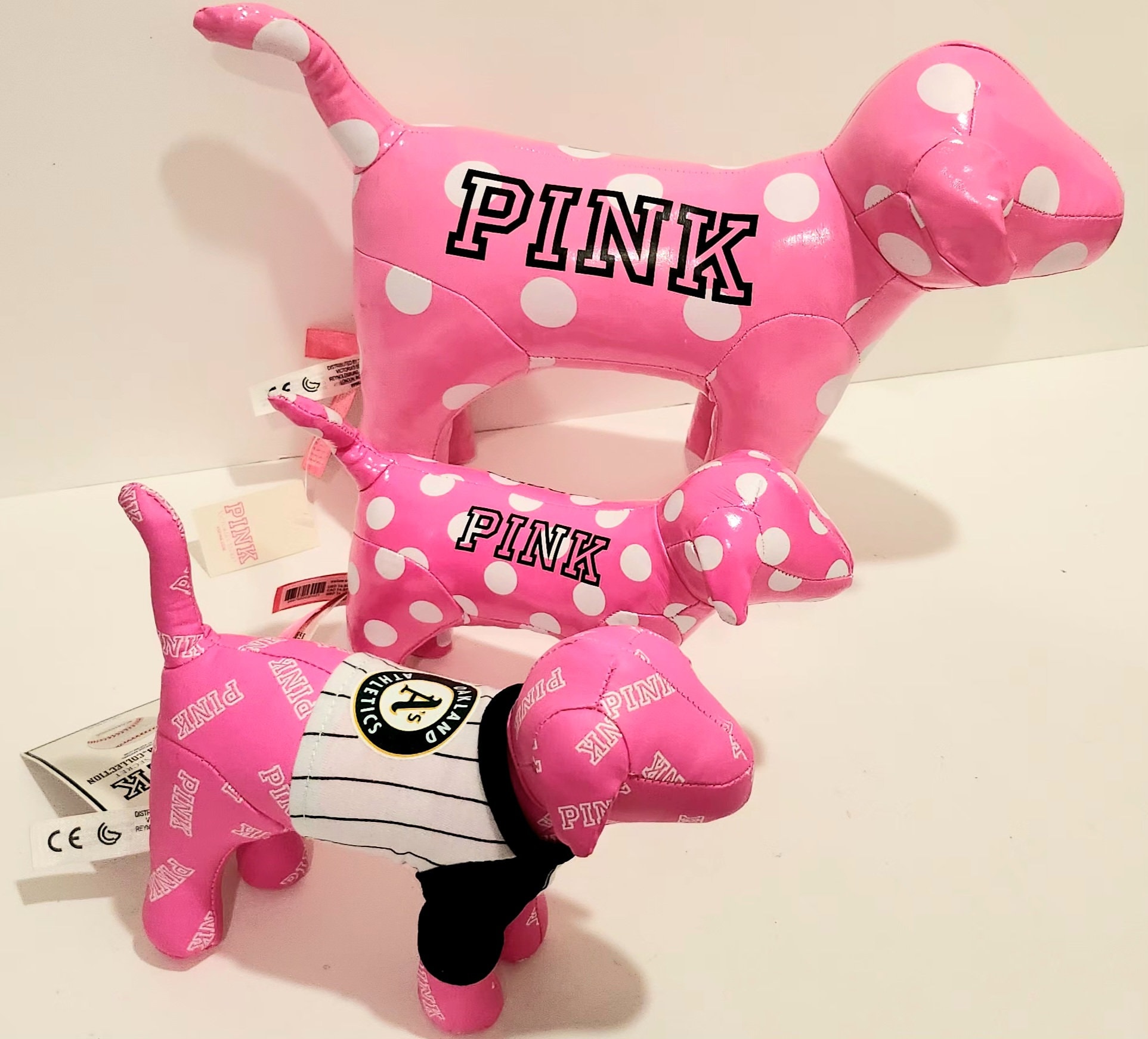 3pc Victoria's Secret Pink Nation Mini Giant Dog 2017 13x10 Limited ...