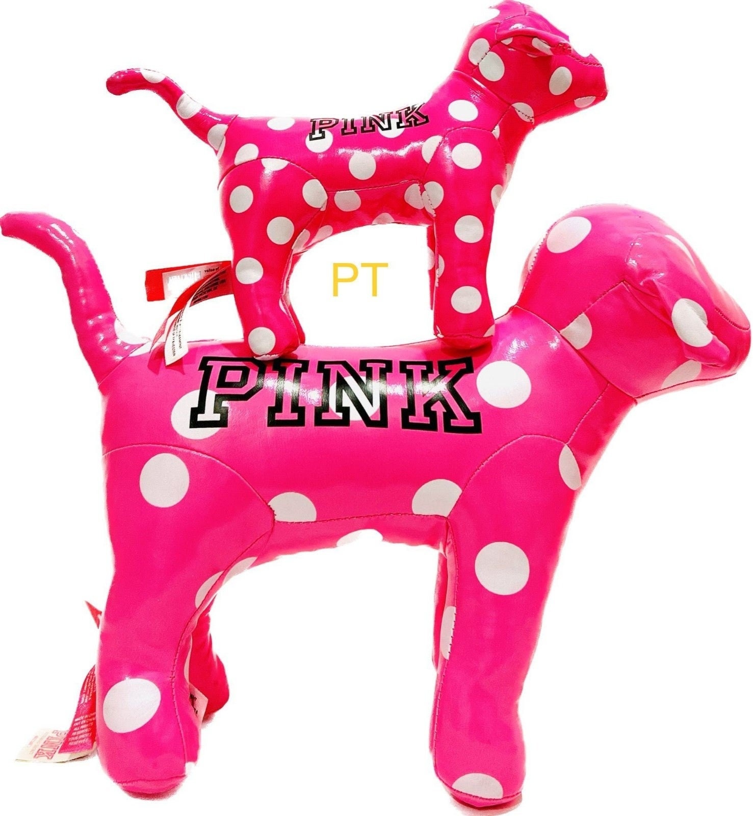 2pc Victoria Secret PINK Mini Dog & GIANT Mini Dog Brand New With Tag ...