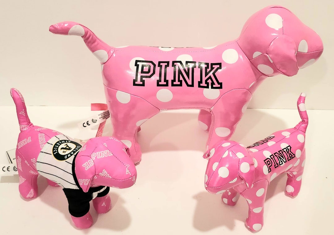 3pc Victoria's Secret Pink Nation Mini Giant Dog - 2017 13"x10 ...