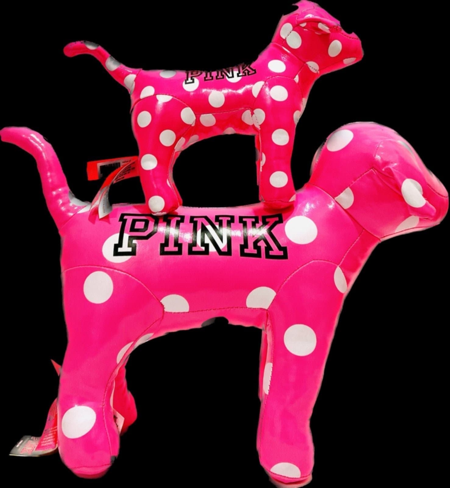 2pc Victoria Secret PINK Mini Dog & GIANT Mini Dog Brand New With Tag ...