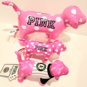 3pc Victoria's Secret Pink Nation Mini Giant Dog - 2017 13"x10 ...