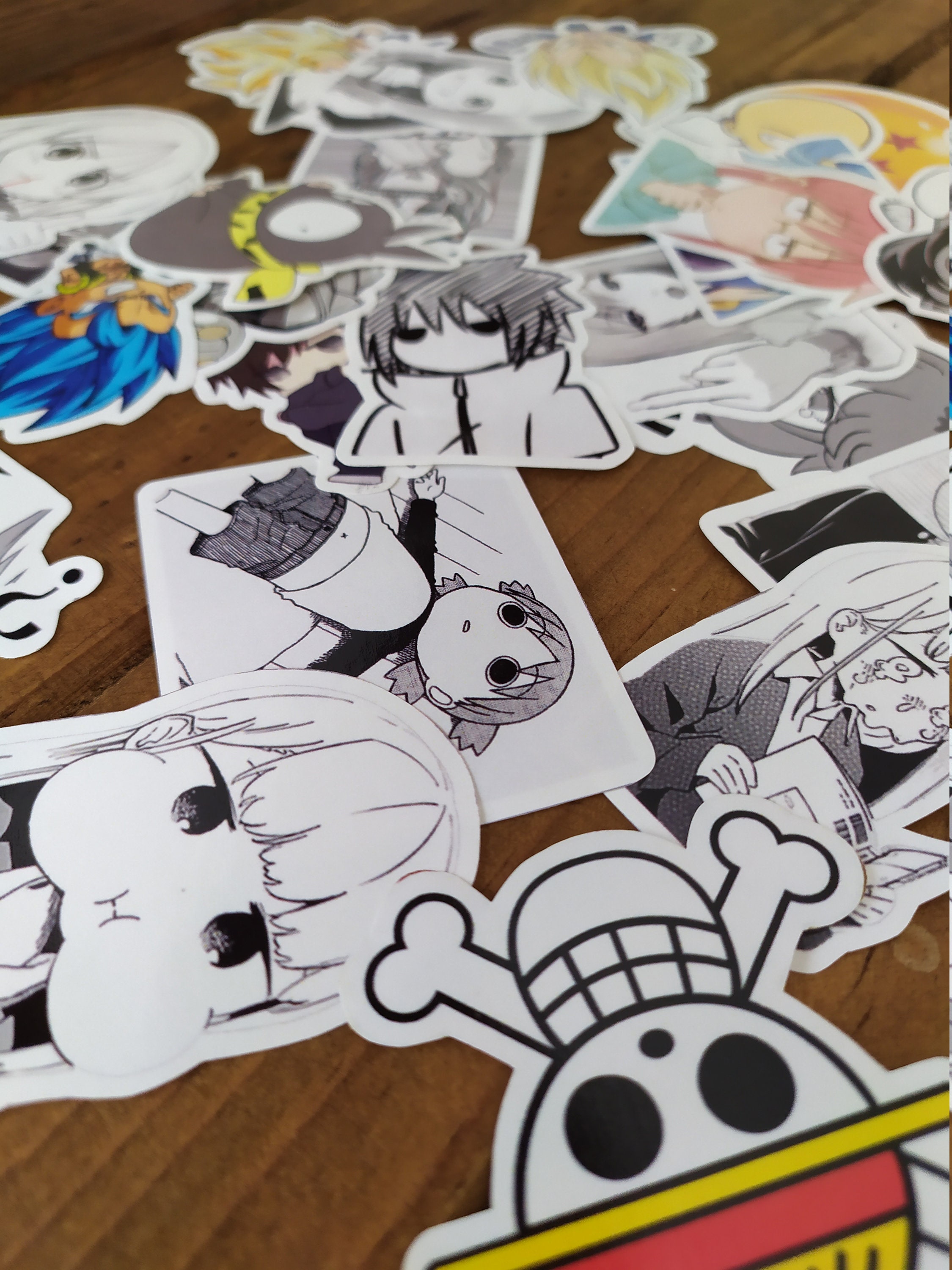 Stickers of anime videogames tv series and kawaii. Random. | Etsy