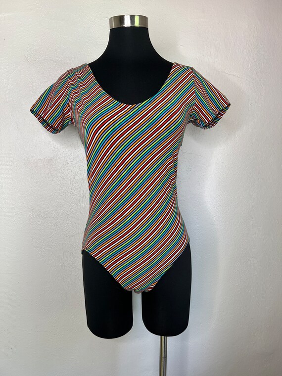 Vintage 1970s 1980s Bodysuit Gem